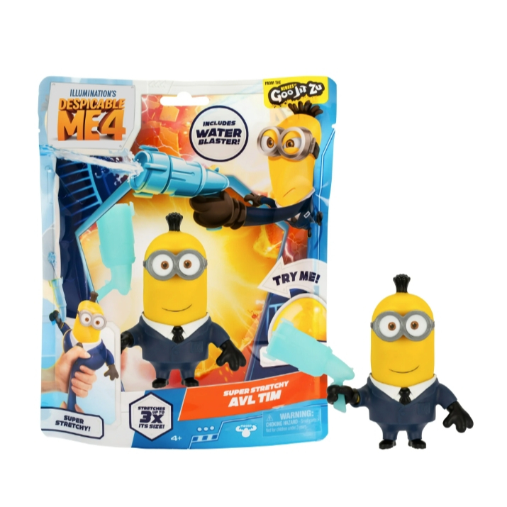 Despicable Me 4 Heróis Do Goo Jit Zu Figura , Super Stretchy AVL Tim ...