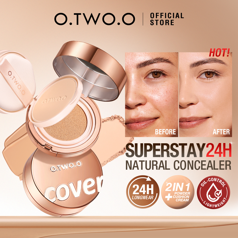O.TWO.O 2 In 1 Soft Focus Powder & Cushion Cream Long Lasting ...
