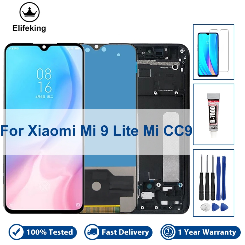 100 % Testado Para Xiaomi Mi 9 Lite CC9 Display LCD Touch Screen ...