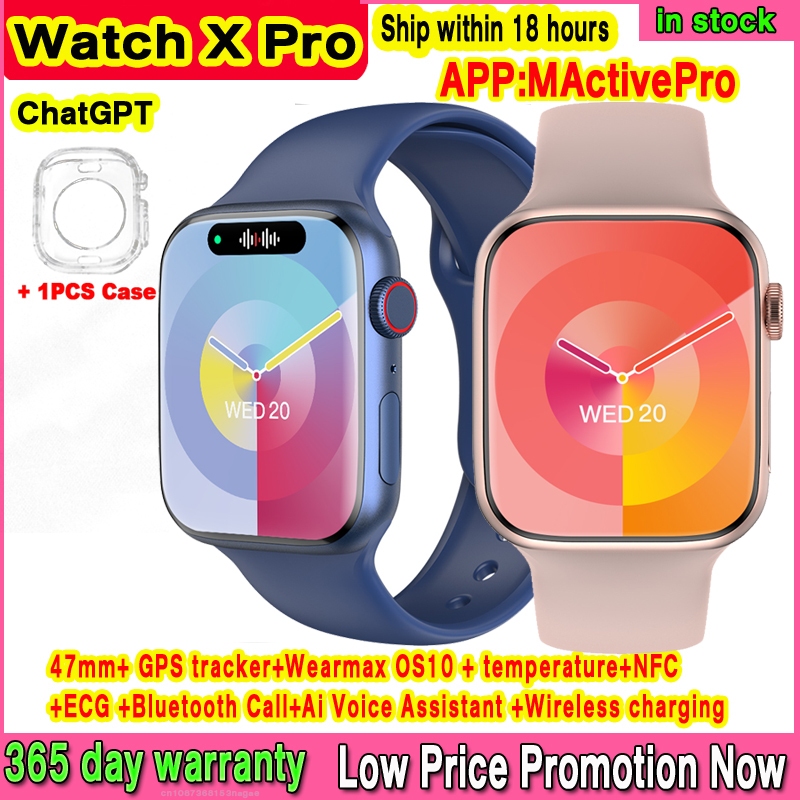 Microwear Watch X PRO Relógio Inteligente ChatGPT Série 47mm W10 Micro OS 10 Chamada NFC Bússola ...