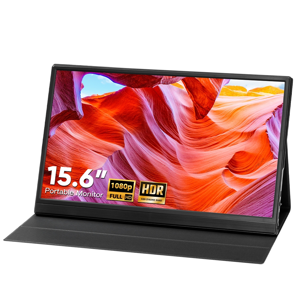 Monitor Portátil HDMI De 15,6 Polegadas Porta Tipo C 1080P HDR IPS Tela ...