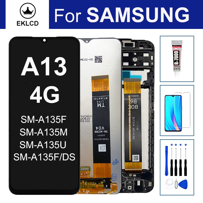 6.6 " Para Samsung Galaxy A13 4G A135 Display LCD SM-A135M A135F/DS ...