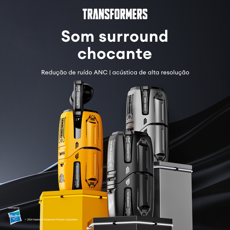 Transformers TF-T01PRO Fone de ouvido Bluetooth Poderosa função de ...