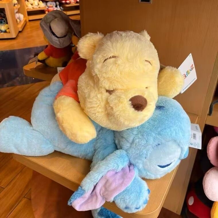 40cm Squinting Sleepy Stitch Poof Pooh Urso Brinquedo De Pelúcia Macio ...