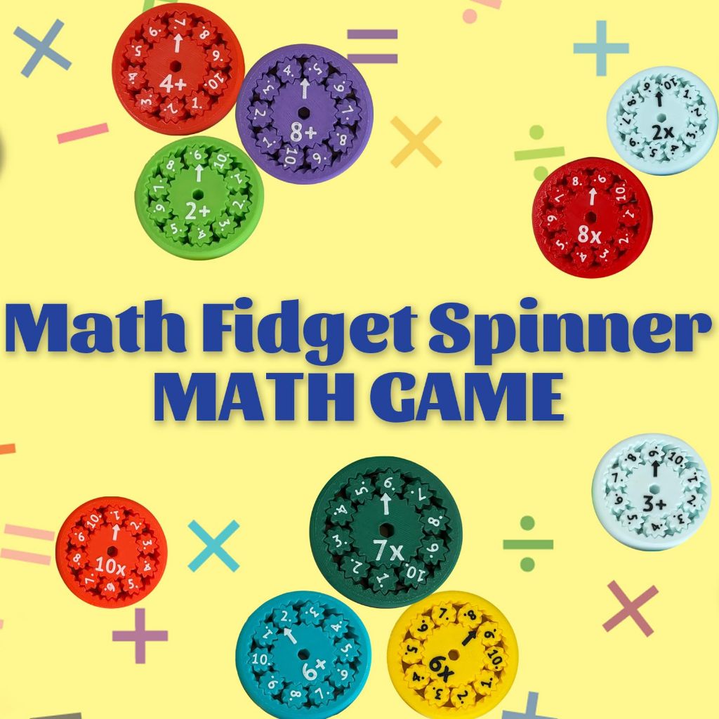 Matemática Fidget Spinner Educacional Spin Toy Aprendizagem Aritmética ...