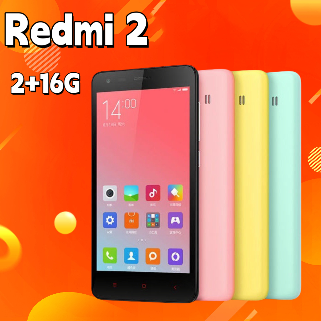 2a Redmi 2 Xiaomi Telefone Celular Android 2 + 16GB Rede 4G Telefones ...