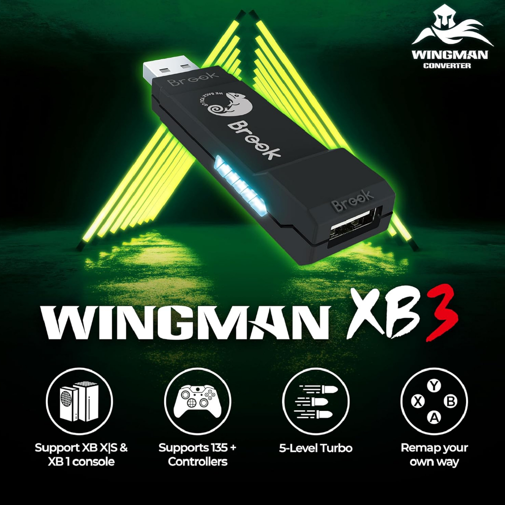 Brook Wingman XB3 Conversor Para Xbox One Serie X S PC X Input