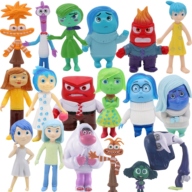 Novo Dentro Para Fora 2 Figuras Conjunto De Tristeza Disfarça Ação De ...