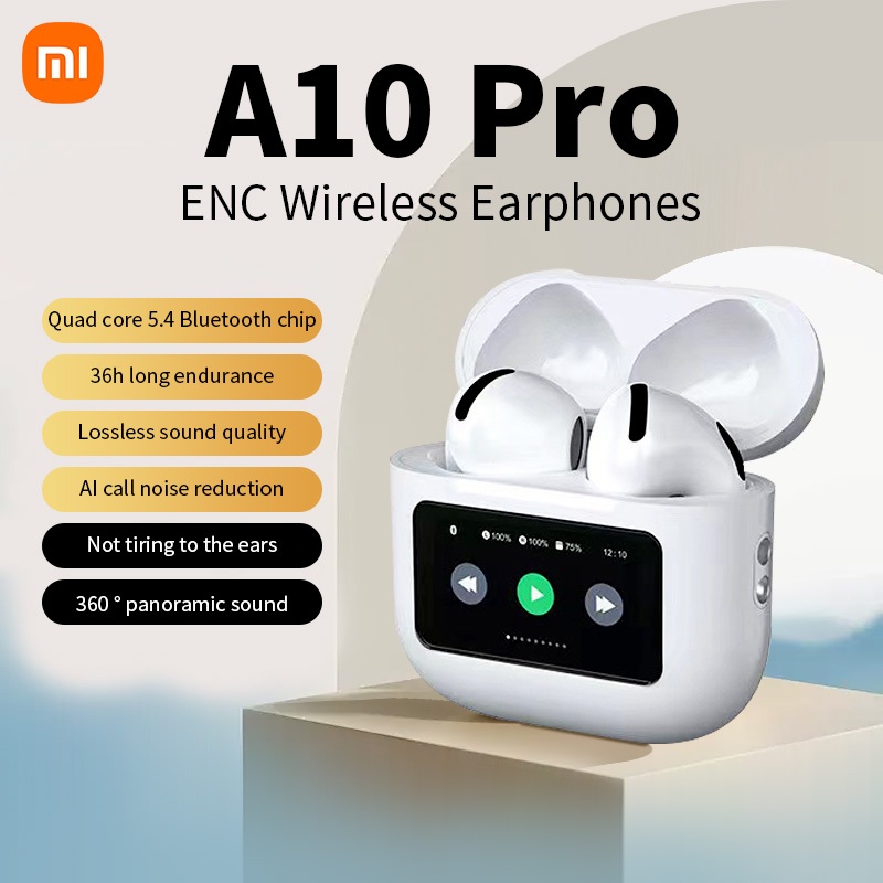 Xiaomi A10 Pro ENC TWS Fones De Ouvido Bluetooth Sem Fio Bluetooth5.4 ...