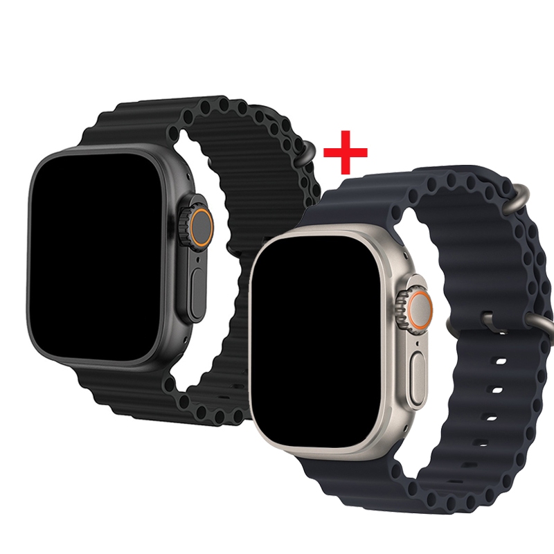 2 Kit Smartwatch S9 Ultra 3 Com 2 Relógios Masculinos 42MM 49MM Tela ...