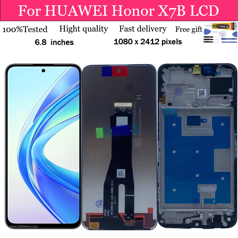 Original Para Huawei Honor X7b X7c Display LCD Tela De Toque Digitador ...