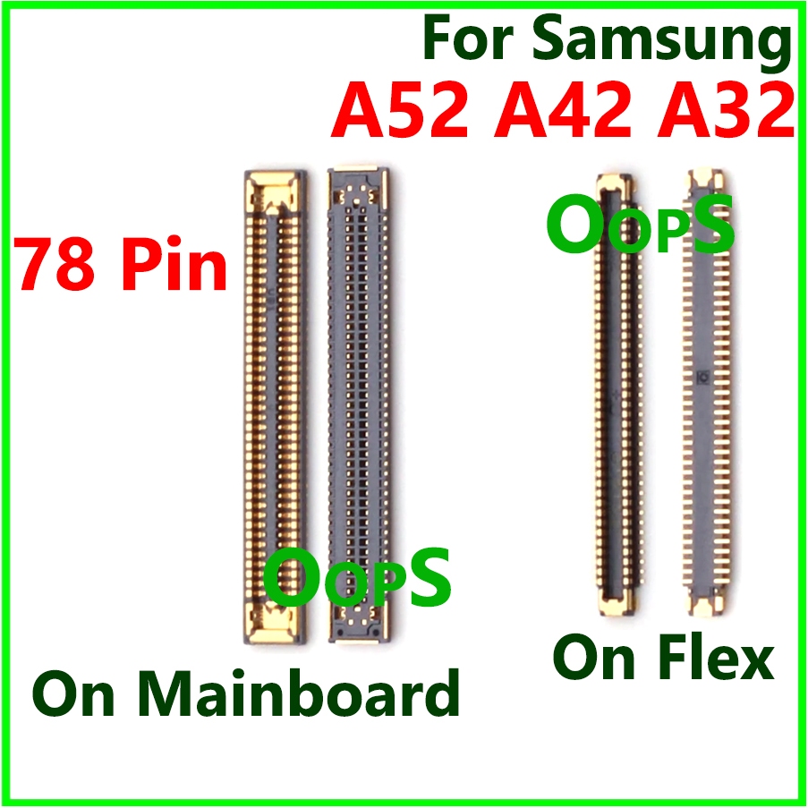 5 Peças-20 Para Samsung A52 A42 A32 Placa Principal Conector Lcd FPC ...