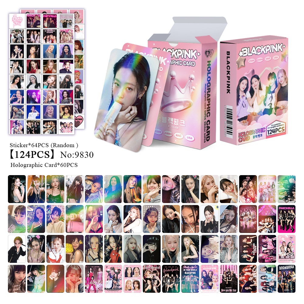 50-119pcs/box BP Laser Holographic Lomo Cards Season's Greetings In ...