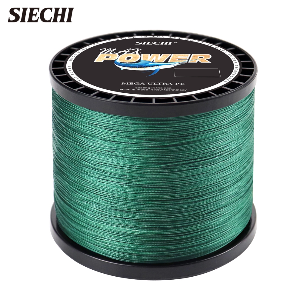 Siechi Linha de pesca trançada 1.000M Linha principal de pesca 8 Linha ...