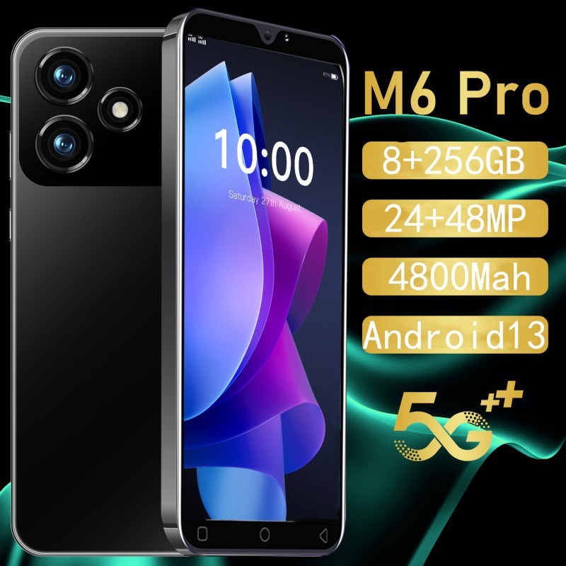 Telefone Celulares 5,5 Polegadas Tela 8GB + 256GB Celular M6Pro ...