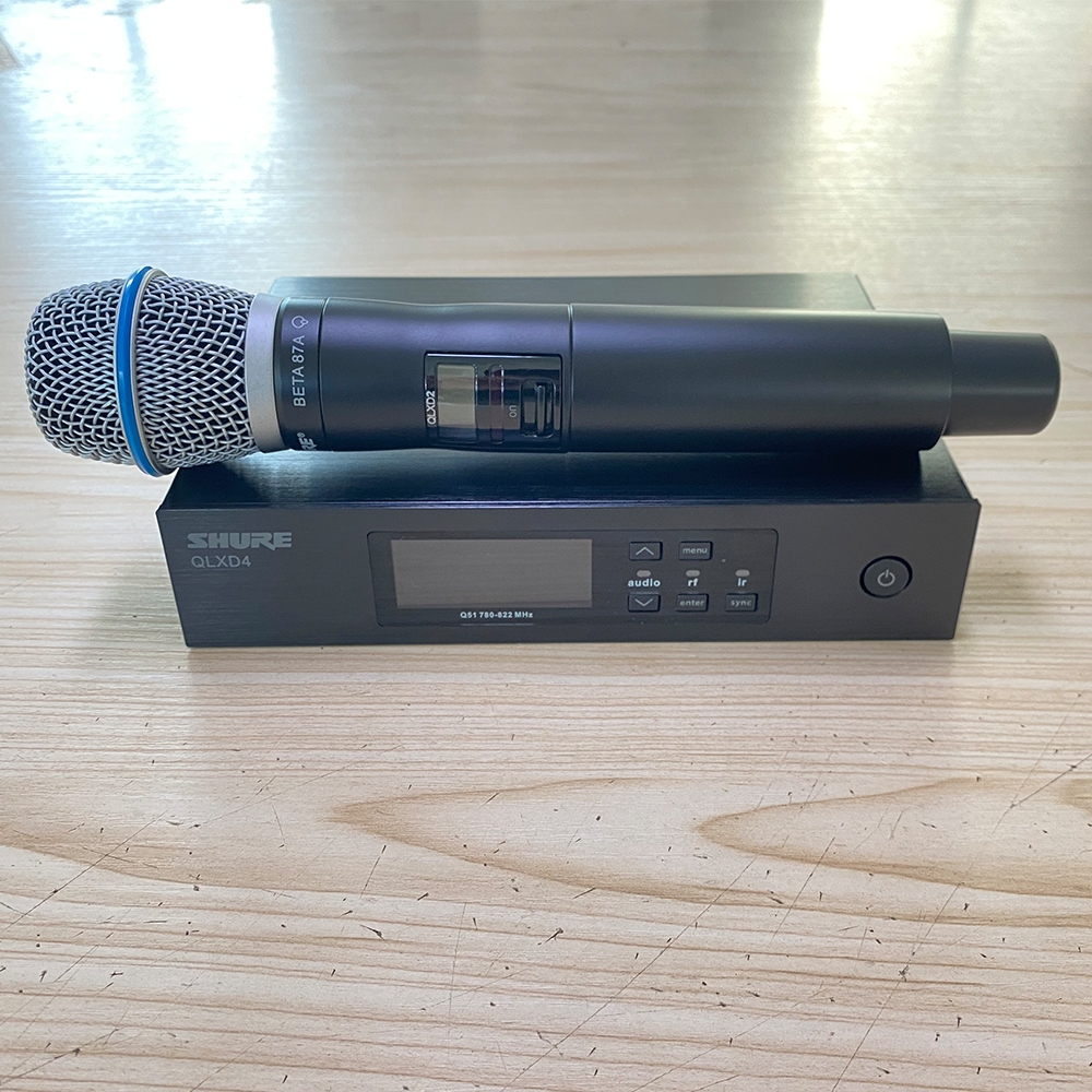 Shure QLXD4 Sistema UHF Profissional De Alta Qualidade Microfone Sem Fio BETA87A De Mão , Para ...