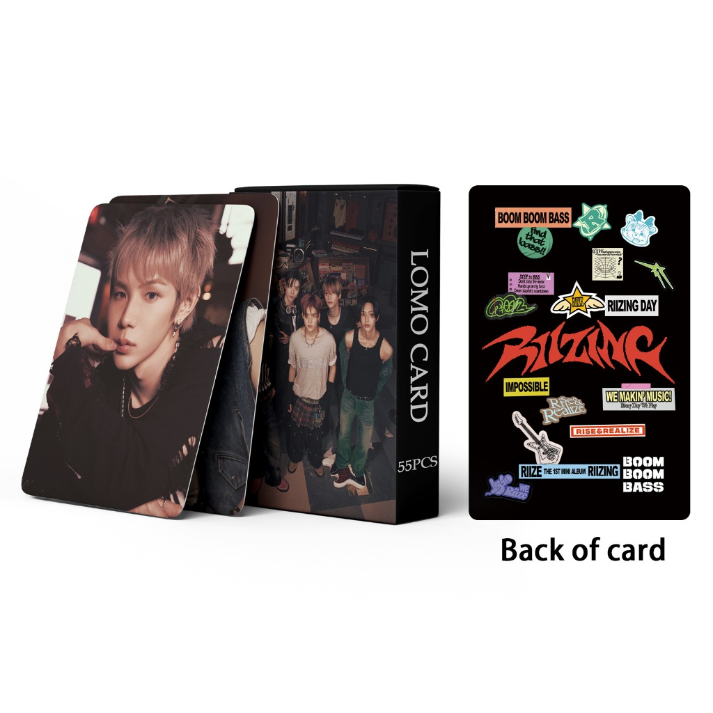 50-55pcs/box RIIZE Lomo Cards Hologram Laser Photocards SHOTARO EUNSEOK ...