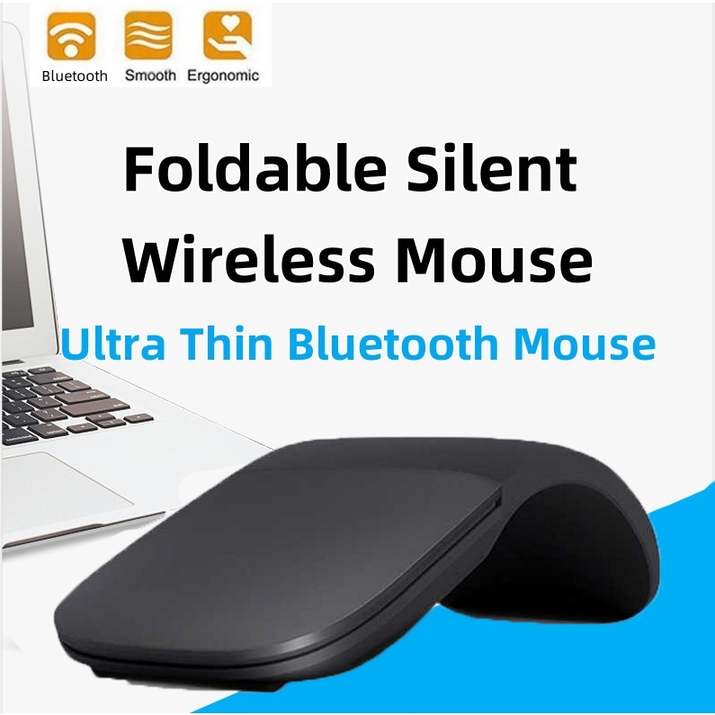 Rato Bluetooth Sem Fio Silencioso Dobrável Mouse Para Jogos A Laser ...