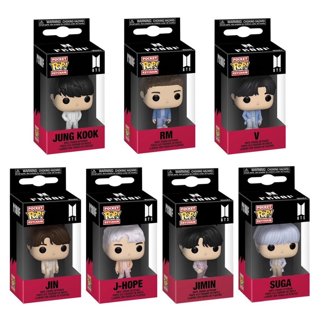 Funko pop JUNG KOOK JIMIN V SUGA JIN J-HOPE RM Chaveiro Pingente | Shopee Brasil