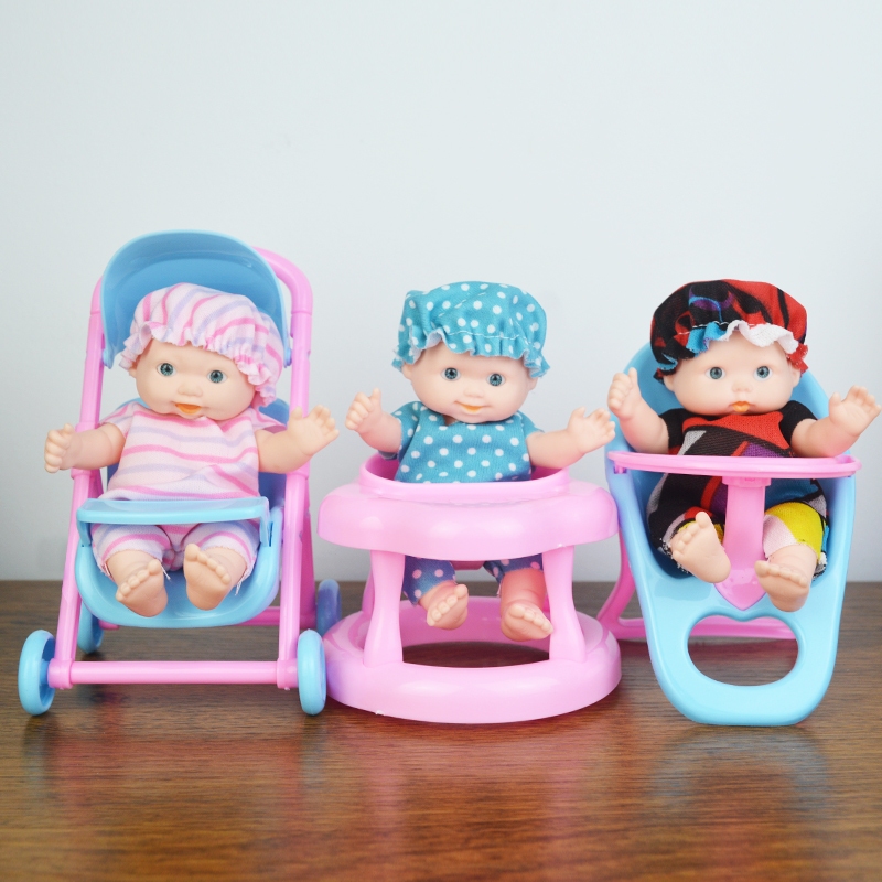 reborn mini Boneca Fofa Viva De 4 Polegadas Vestir Recém-Nascida De ...