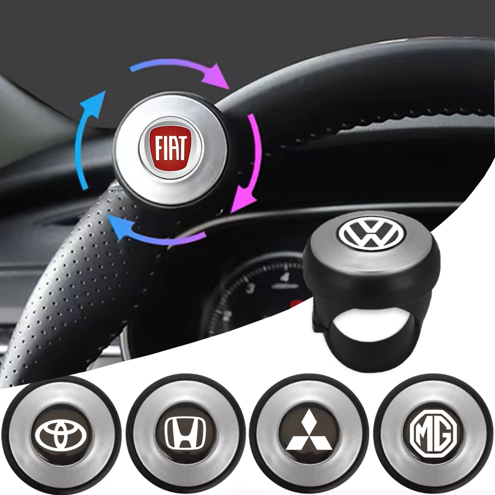 Manípulo Giratório Do Volante Carro , Rotação De 360 Graus , Metálico ...