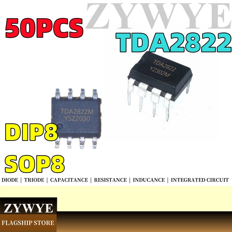 50pcs TDA2822 Chip TDA2822M IC 2822 2822D TDA2822G TDA2822L ...