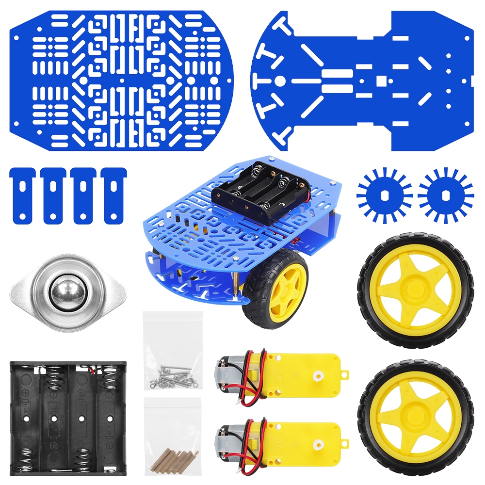 TSCINBUNY DIY Creative 2WD Robot Chassis Kit Para Arduino STEM Projeto ...