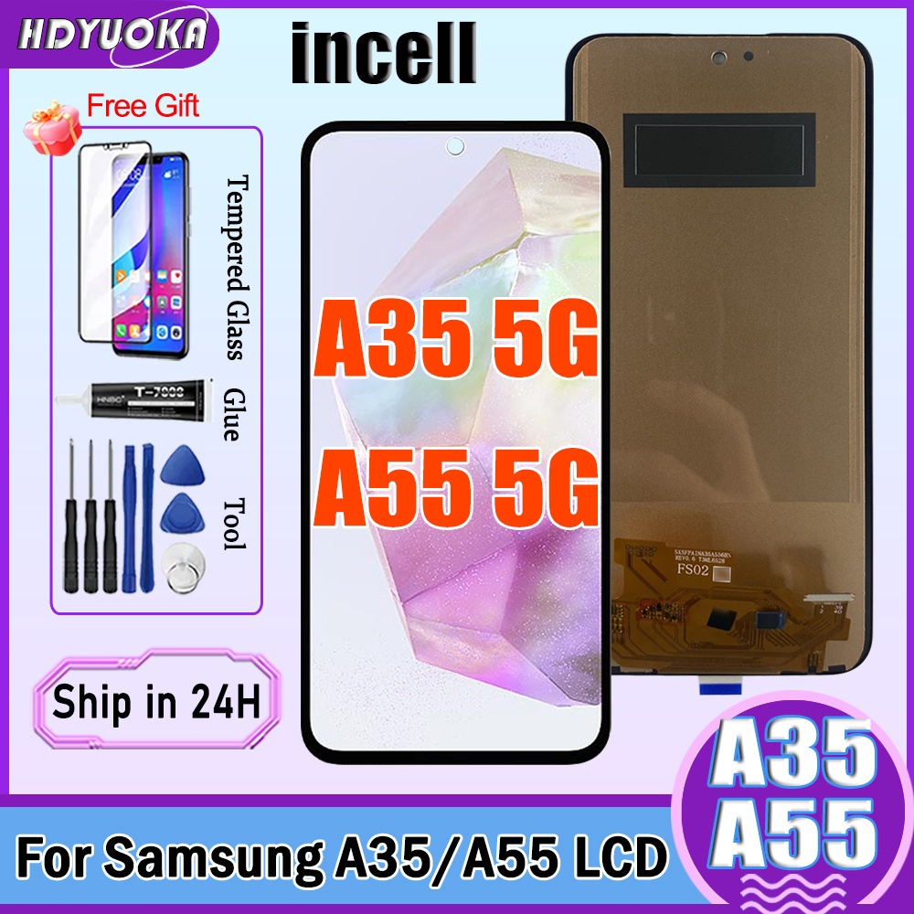 6.6'Compativel Com Para Samsung A35 5G LCD A356B A356B/DS Digitalizador De Tela Sensível Ao ...