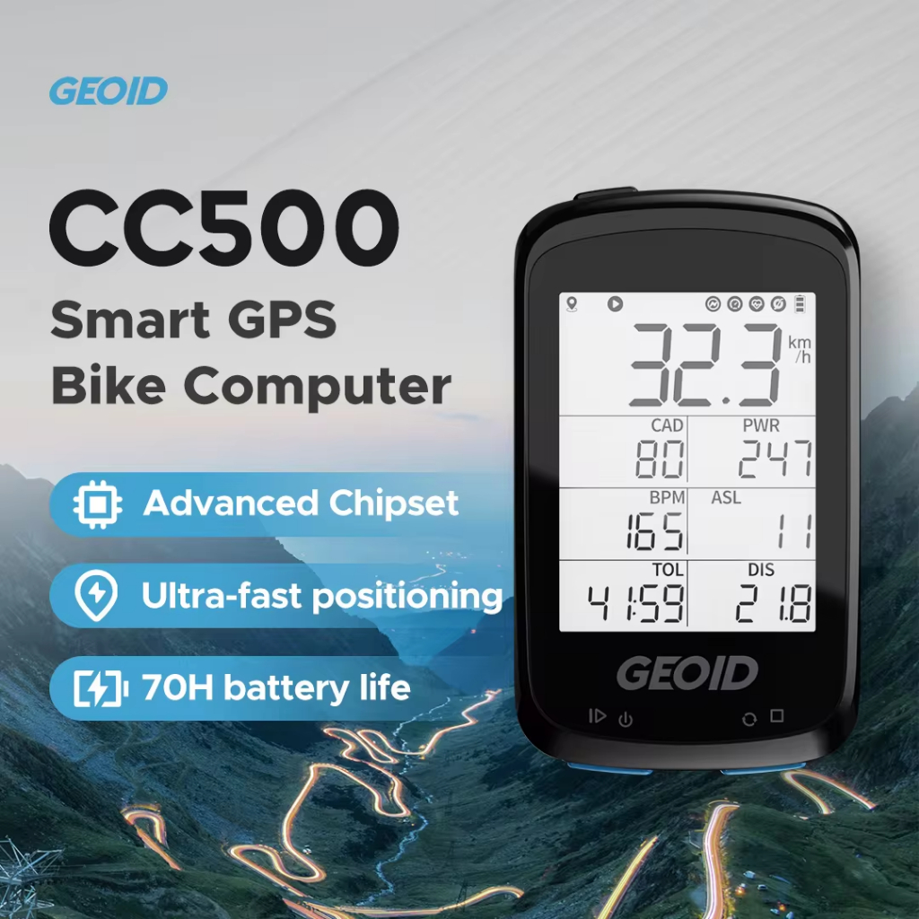 GEOID CC500 GPS Bicicleta Computador Medidor De Velocímetro Sem Fio ...