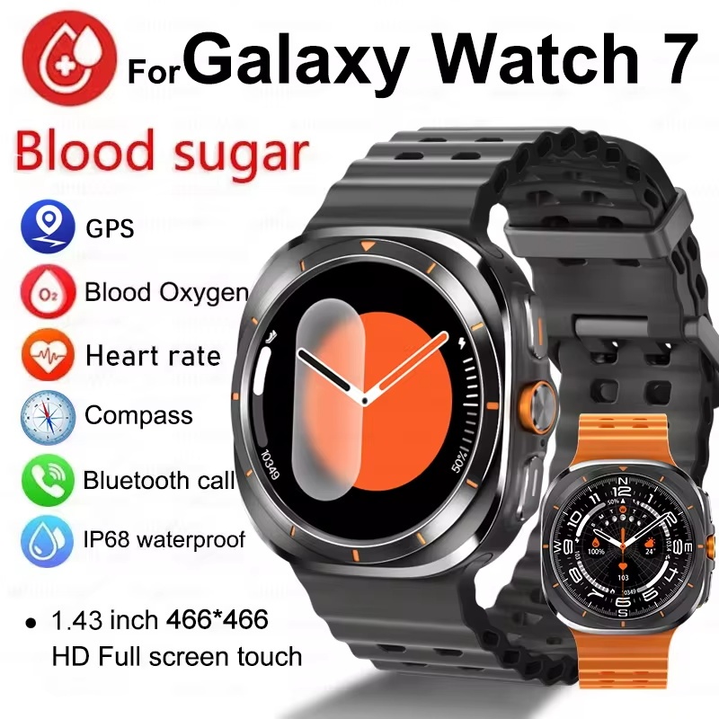 Galaxy Watch 7 Ultra Novo GPS Track Smart Homens AMOLED Sempre ...