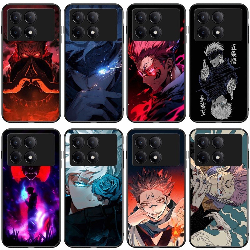 Para Xiaomi Poco F6/pro X6 Anime Jujutsu Kaisen Vidro Temperado À Prova ...