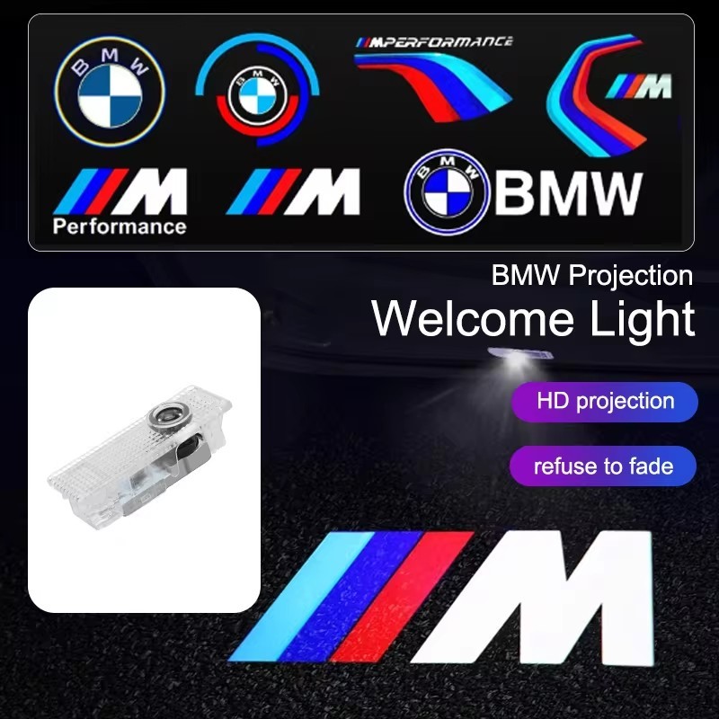 2pçs Luz LED Para Porta De Carro BMW 1 2 3 4 5 7 Série X1 X3 X4 X5 X6 ...