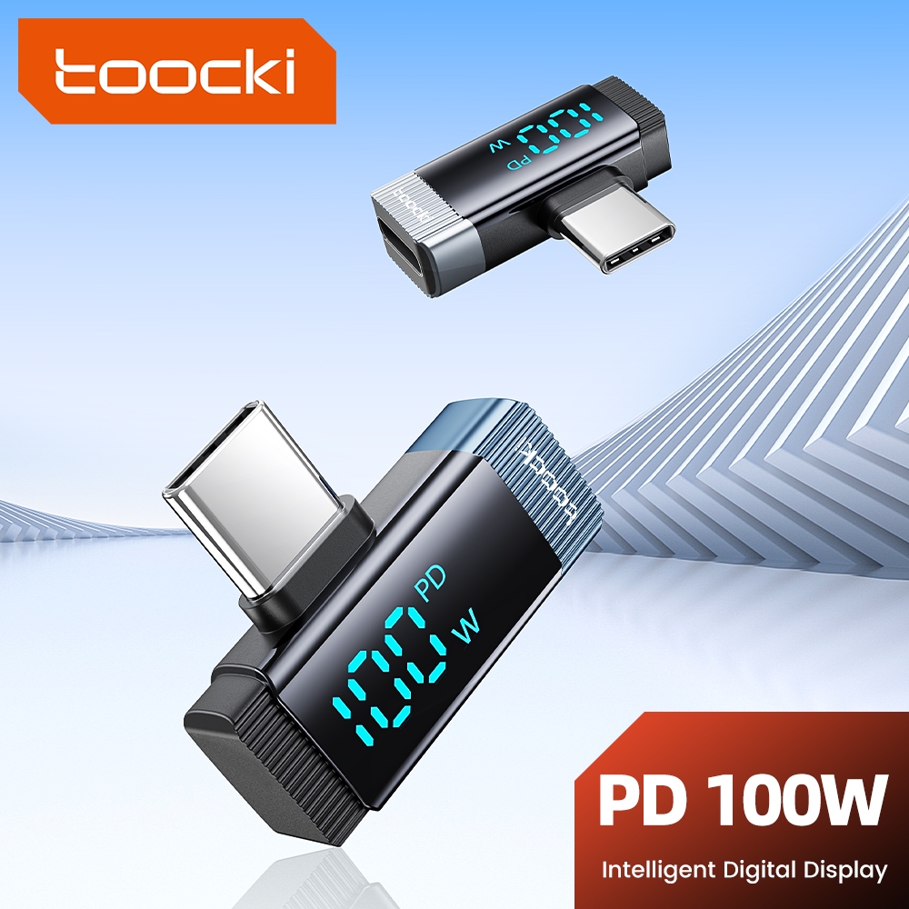 Toocki 100W Tipo C OTG Adaptador De Display Digital Inteligente Para ...