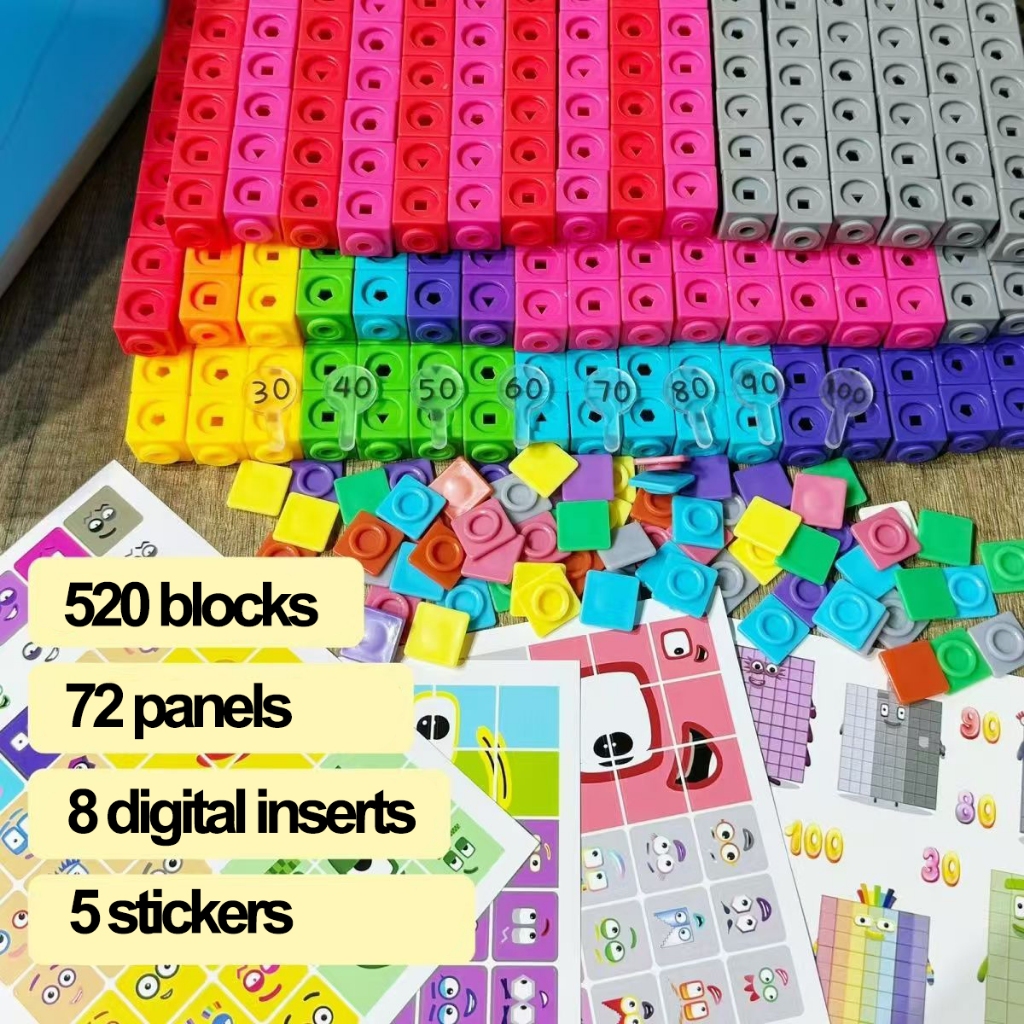 Blocos Numéricos Integers Entre 30 E 100 Building Blocks | Shopee Brasil