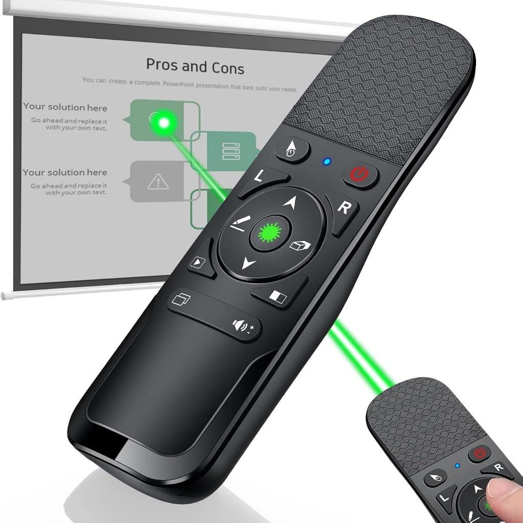 Apresentação Clicker Mouse Control Com Luz Verde Para Apresentações ...