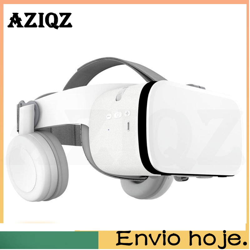 Aziqz BOBO Z6 VR Fone de ouvido Virtual realista Bluetooth VR Óculos VR 3D | Shopee Brasil