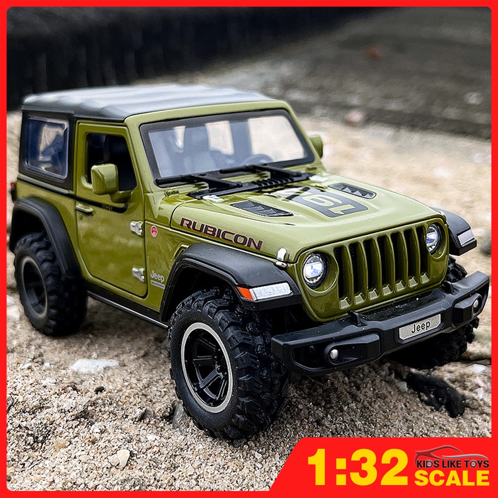 KLT 1 : 32 JEEP Wrangler Rubicon 4X4 Metal Alloy Toys Car Modelo Veículo Diecast Para Meninos ...