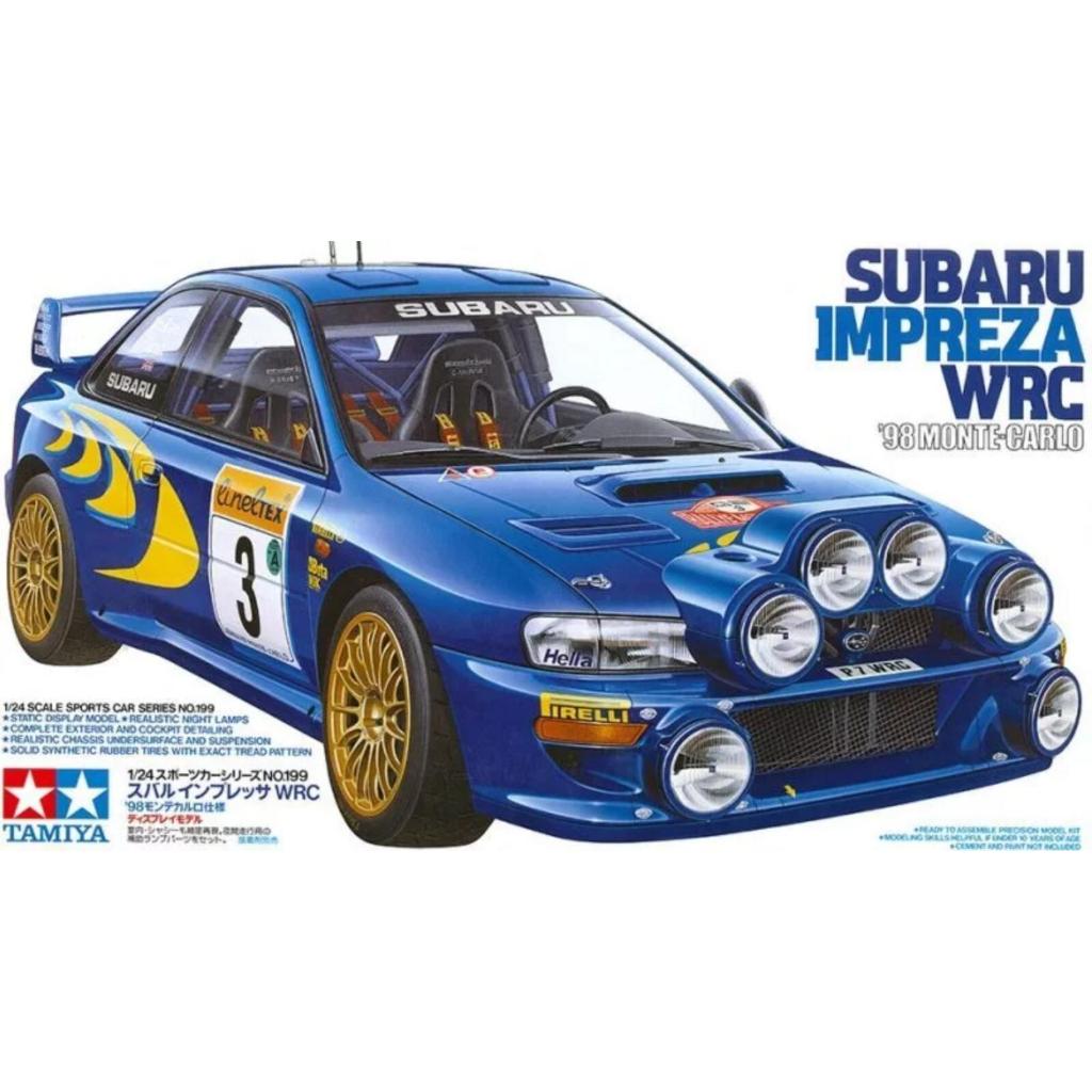 Tamiya 24199 Modelo De Balança 1/24 Kit De Rally Carro Subaru GC8 ...
