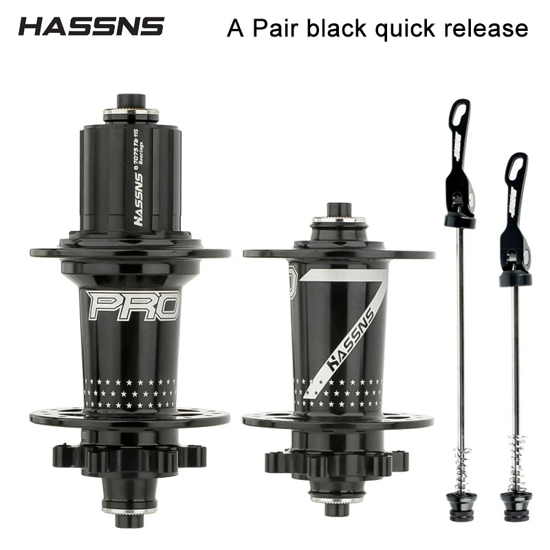 HASSNS-Mountain Bike Bearing Hub , Pro7 MTB , 32 Furos , 36 Traseiro 32h , Buchas De Bicicleta ...