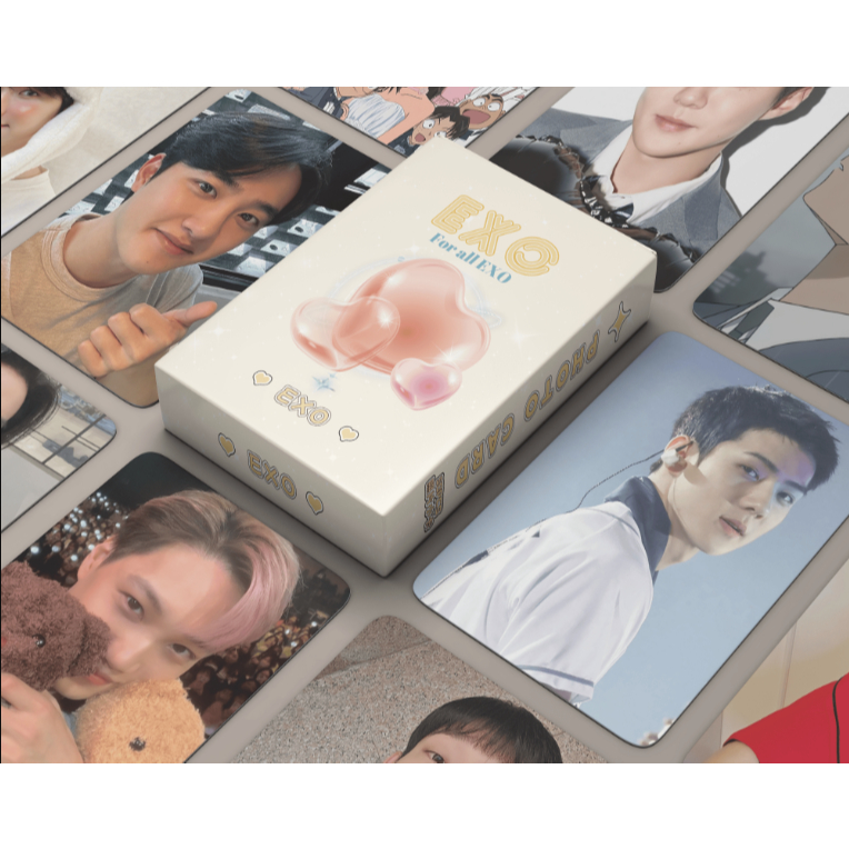 50pcs/box EXO Photocards Álbum Cartões Laser Lomo Kpop Coleção À Venda ...