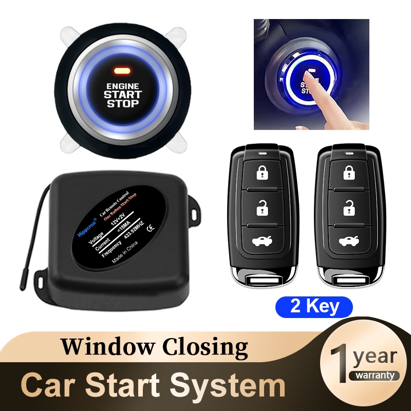 Alarme Automotivo Botão Start Stop Sem Chave Sistema De Partida ...