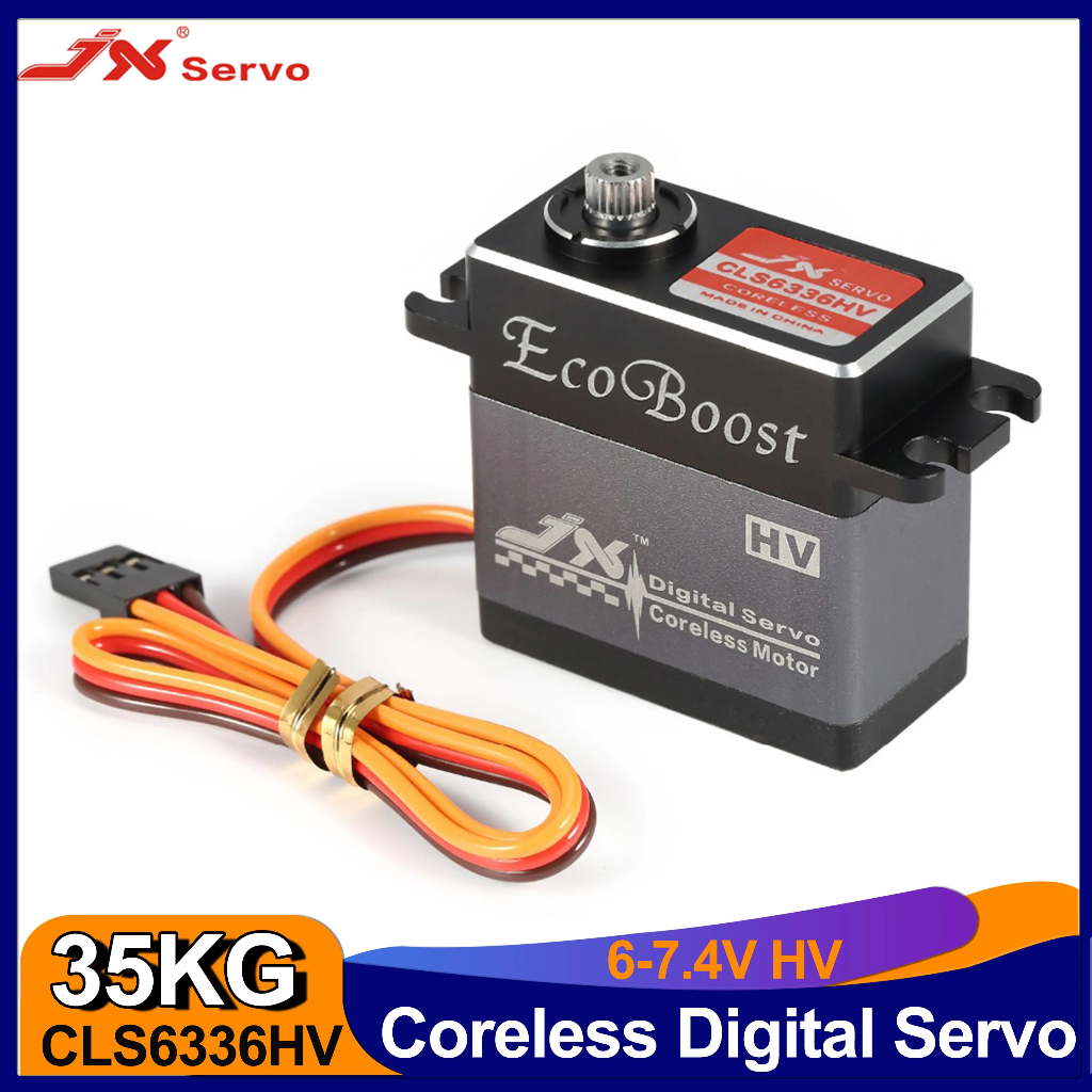 JX Servo CLS6336HV Digital 35KG 6-7.4V Engrenagem Metálica De Alta Tensão Corpo Em Alumínio Sem ...