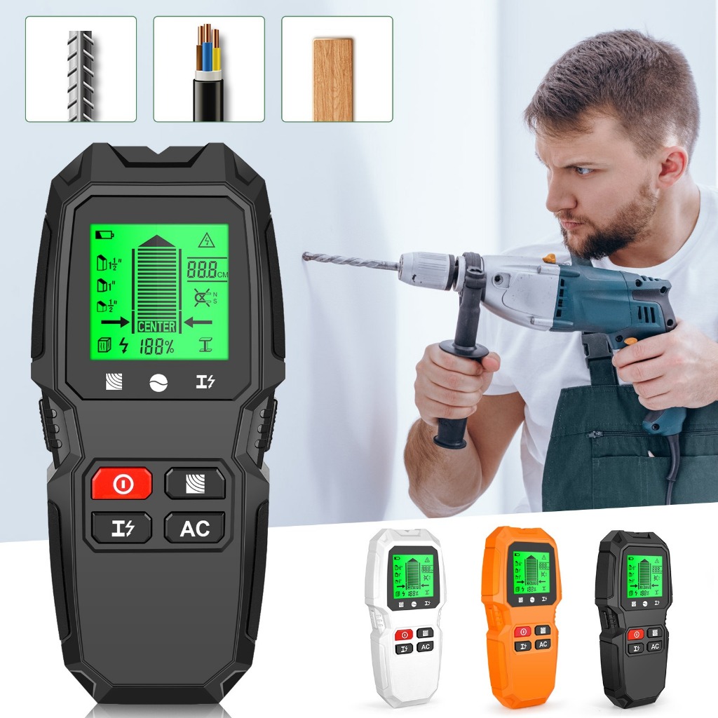 Leitor De Parede Com Localizador De Pinos , Sensor Eletrônico 7 Em 1 ...