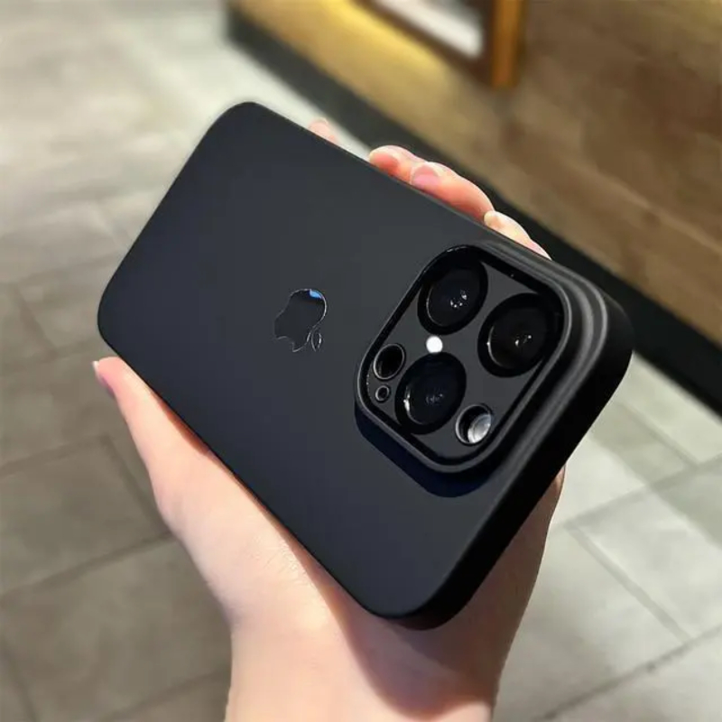Nova Capa Premium Para Telefone Preto De Luxo Ultra Fina PC Matte Case iPhone 15 Pro MAX 11 12 ...