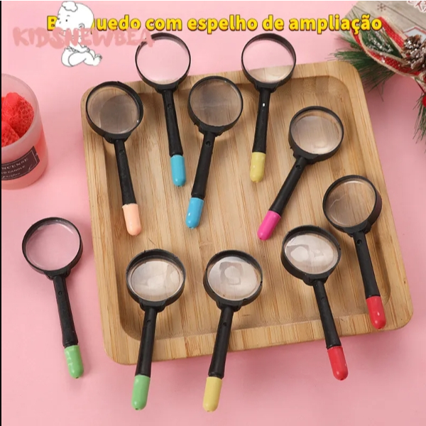KidsNewbea Educação Científica Infantil Lupa de Cartoon Preto Lupa ...