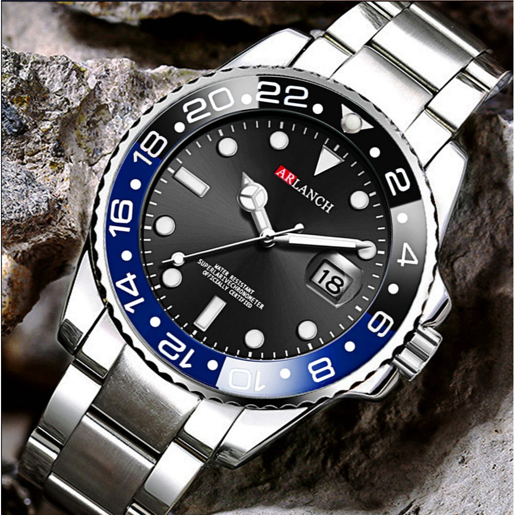 Relógio Masculino Arlanch Premium Original À Prova D'água Em Aço ...
