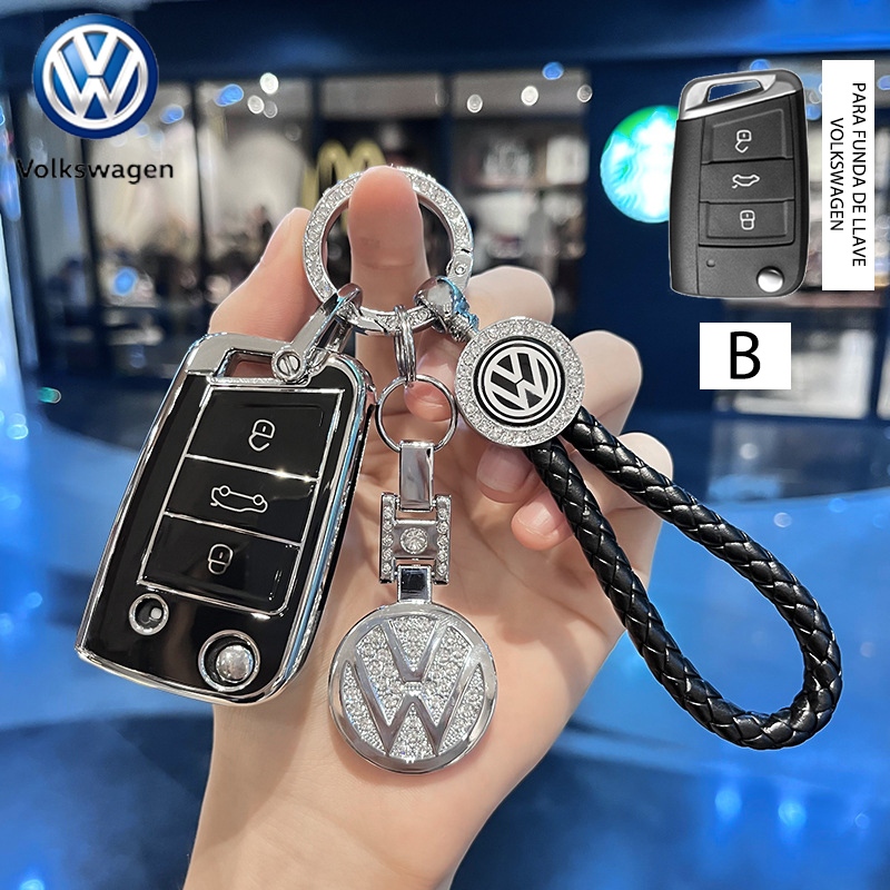 Capa Para Chave De Carro Volkswagen Golf/GOL/Tiguan/FOX/POLO/KOMBI Novo ...