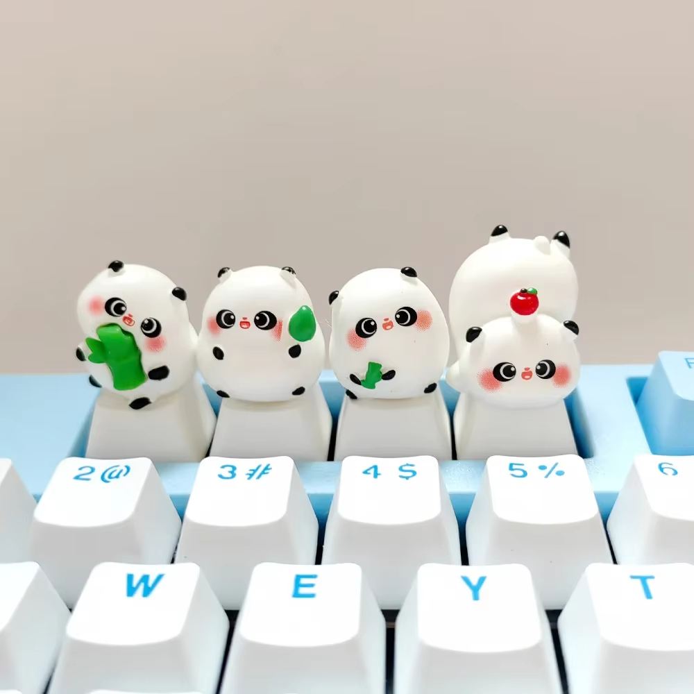 Bonito Kawaii Dos Desenhos Animados Panda Personalizado Keycap Eixo ...