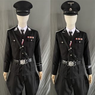 Terno cosplay traje/uniforme militar cos uniforme/alemão cos uniforme ...