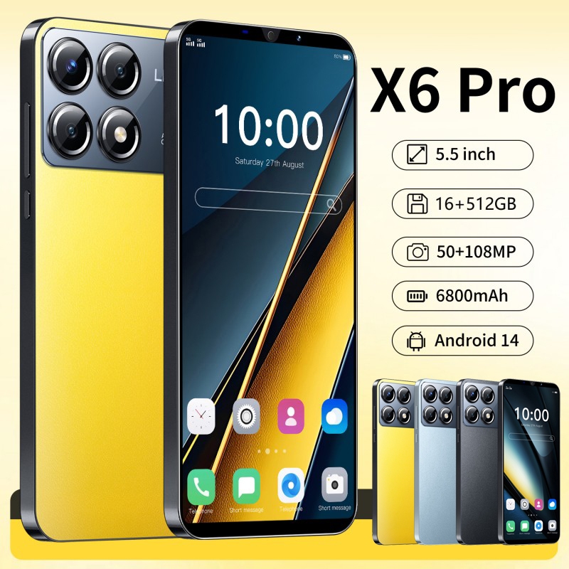 X6 Pro Smartphone 16 + 512 Gb 5.5 Polegadas Android Celular | Shopee Brasil